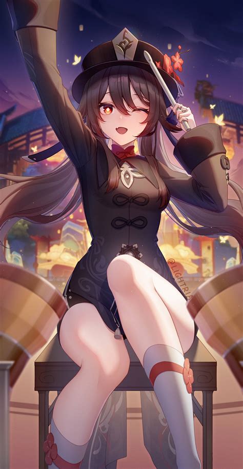 Hu Tao Genshin Impact Image By LightRia 3898446 Zerochan Anime Image Board