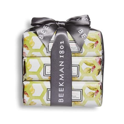 Beekman 1802 Goat Milk Body Soap Bar 3 Piece Set Apricot