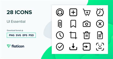 Ui Essential Icon Pack Black Outline 28 Svg Icons