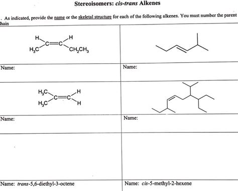 Video Solution Provide Name Or Skeletal Structure For Each Of The Following Alkenes Pleas