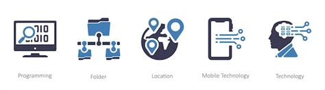 Premium Vector Programming Folder And Location