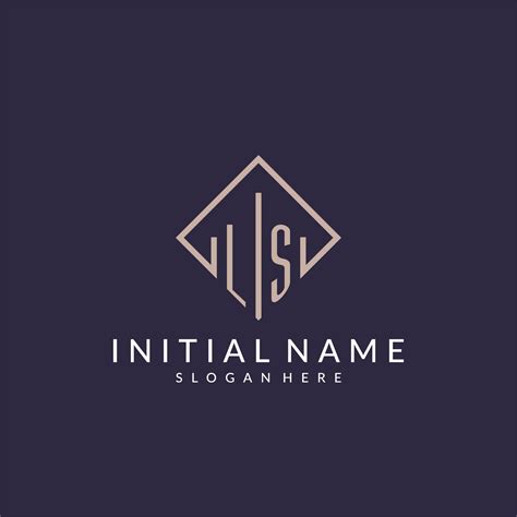 LS Initial Monogram Logo With Rectangle Style Design 15549539 Vector Art At Vecteezy