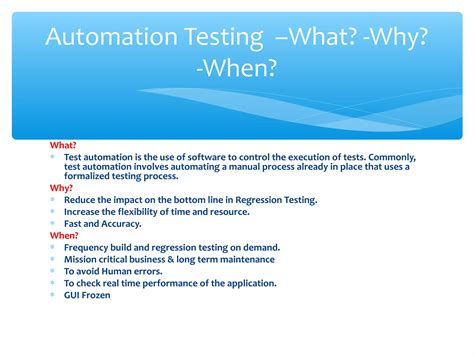 Automation Testing Ibm Rft Rational Functional Tester Ppt
