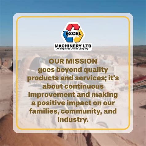 At Excel Machinery We Believe In Doing Whats Right Not Just Whats