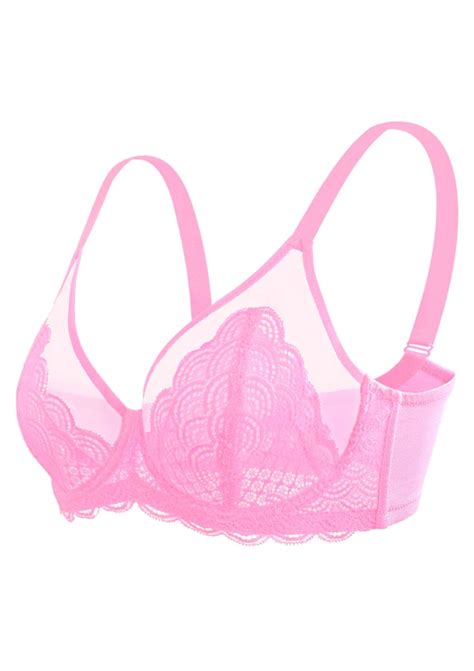 Hsia Mermaid Scales Sheer Lace Bra Unlined Mesh Bra No Back Fat Bra