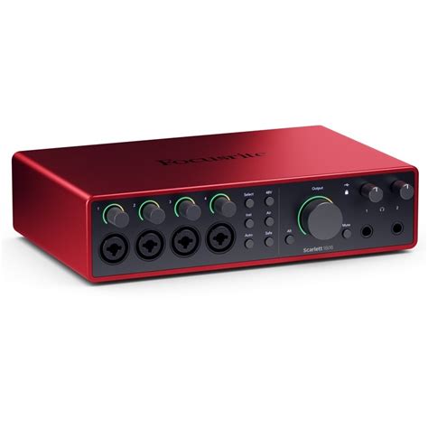 Focusrite Scarlett 18i16 Gen4 18in16out・usbオーディオインターフェイス マイクプリアンプ4基搭載 4th Gen フォーカスライト
