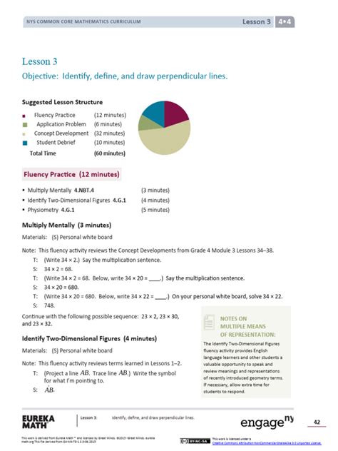 Math G4 M4 Topic A Lesson 3 Pdf Mathematics Perpendicular