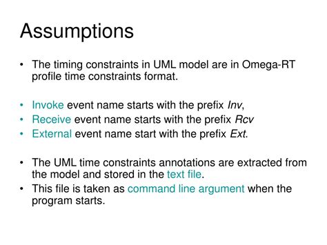 Ppt Real Time System Testing And Verification Using Uml Timing Constraints Translation