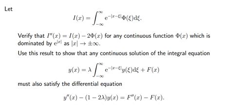 solved leti x ∫ ∞∞e x ξ Φ ξ dξ verify that