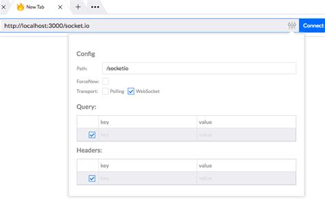 Javascript How To Connect With Socket Io From A Ws Client Stack Overflow
