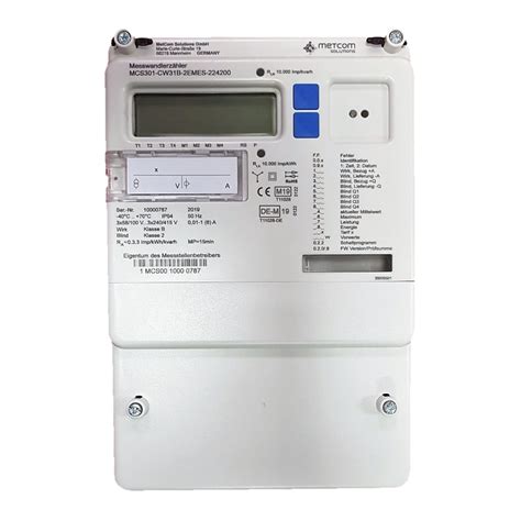 Frodexim Metcom Mcs 301 Three Phase Indirect Electronic Electricity Meter