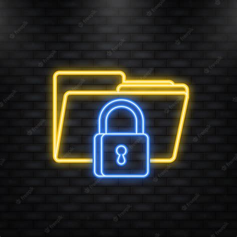 Premium Vector Private Key Digital Key Neon Icon Cyber Security Concept Futuristic Server
