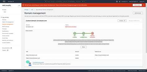 Domain Activation Is Failed Cname Already Associated · Issue 1502 · Aws Amplifyamplify