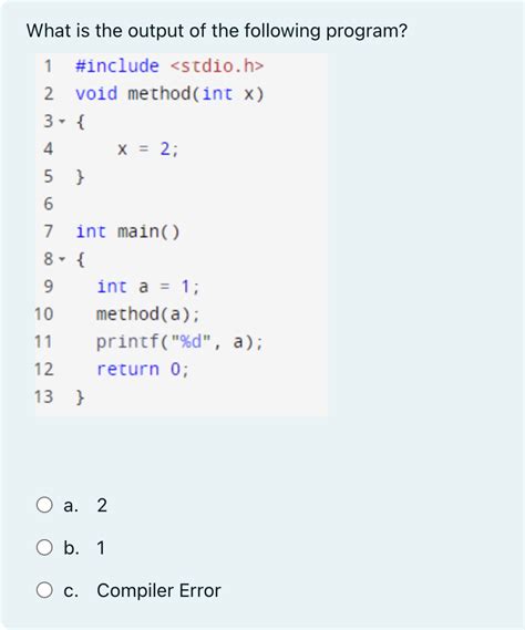 solved include void method int x 3⋅{ x 2 } int main