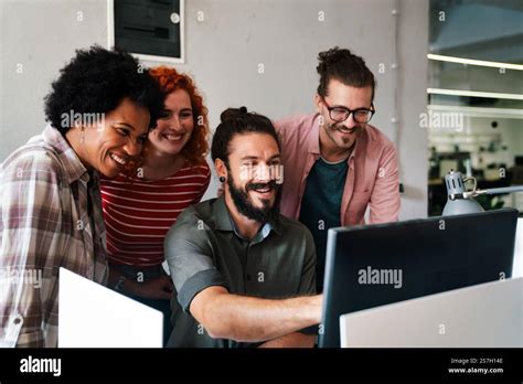 Mixed Team Of Software Engineers Brainstorming Ideas Diverse App