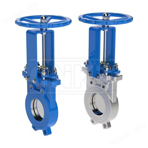 Kbz73xh 10cp单向密封手动暗杆对夹型刀闸阀 环保在线