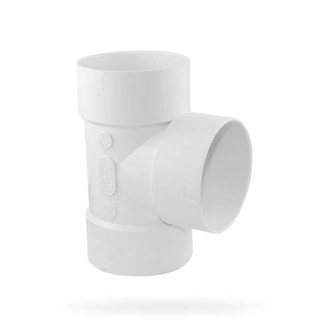 3 Pvc Drain Tee Sdr35 Hxhxh 414103bc Barr Plastics