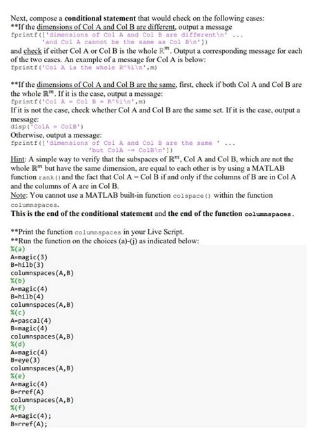 Solved Part I Subspaces And Bases Exercise 1 4 Points
