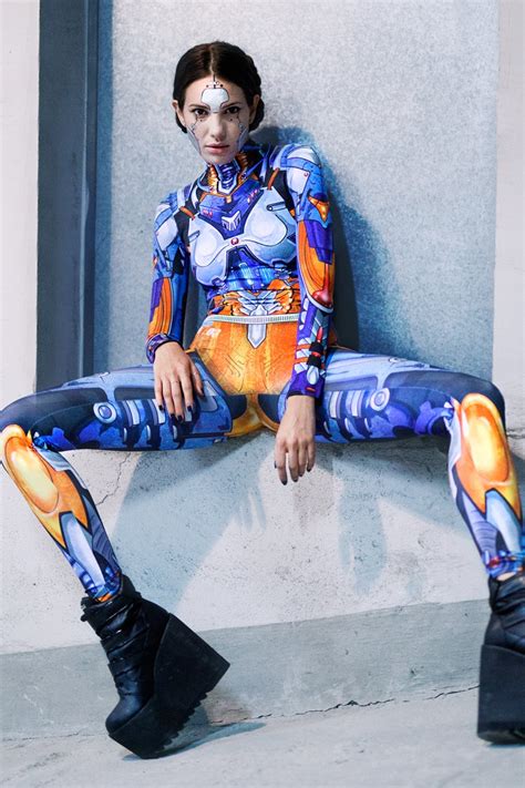 Robot Costume Sexy Halloween Costume Cyborg Costume Adult Etsy