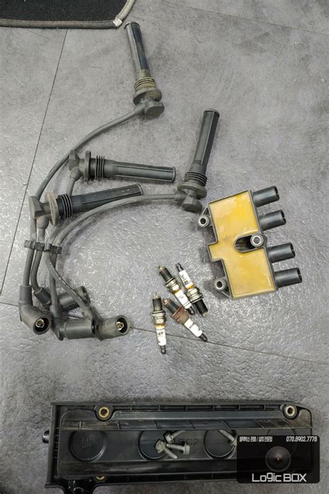 쉐보레 스파크 점화플러그플러그배선점화코일 교체diy 네이버 블로그