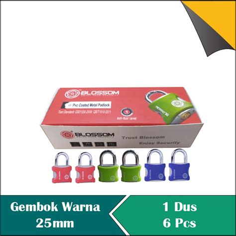 Jual Gembok Warna 25mm Blossom 1 Dus Shopee Indonesia