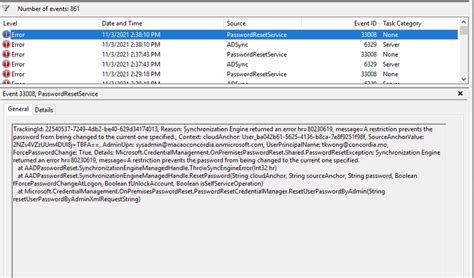How Can I Resolve The Password Writeback Issue With Event Id 6329 And 33008 Microsoft Qanda