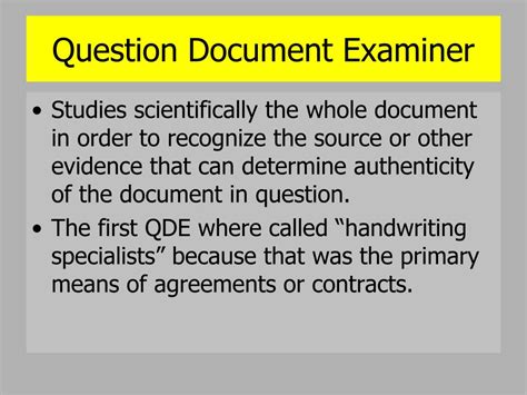 PPT Questioned Documents PowerPoint Presentation Free Download ID