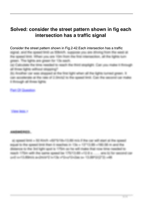 SOLUTION Solved Consider The Street Pattern Shown In Fig 1 41 Each
