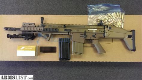 Armslist For Sale Fn Scar 17 17s Fde 762 16 Rail Ext Harris 2 Mags