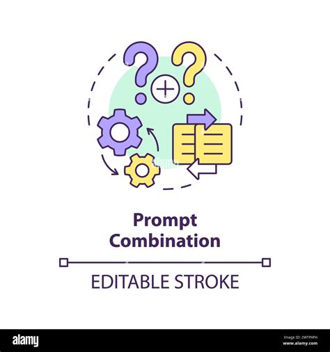 Prompt Combination Multi Color Concept Icon Stock Vector Image And Art Alamy