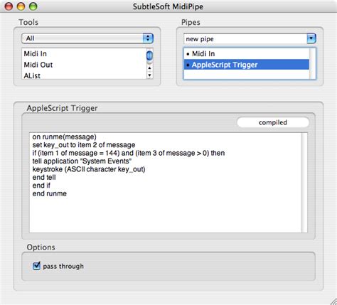 Babe Scale How To Convert MIDI Note Data To Simulated ASCII Code Keystrokes Mac OS X