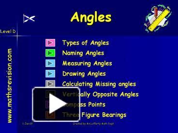 PPT Angles PowerPoint Presentation Free To Download Id Ac MjJkY