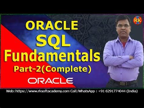 Oracle SQL Fundamentals Part2 Oracle SQL Full Course Oracle SQL