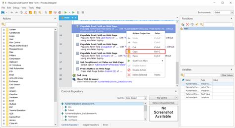 Process Designer Copy And Paste Controls Microsoft Learn