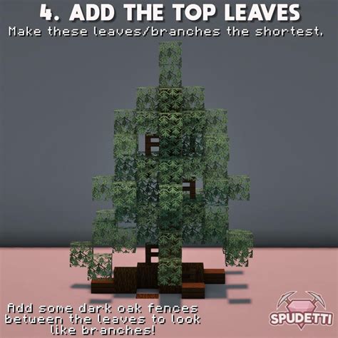 Custom Spruce Tree Tutorial R Minecraftbuilds