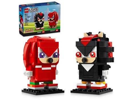 Lego Unveils Sonic The Hedgehog Brickheadz Shadow And Knuckles Set