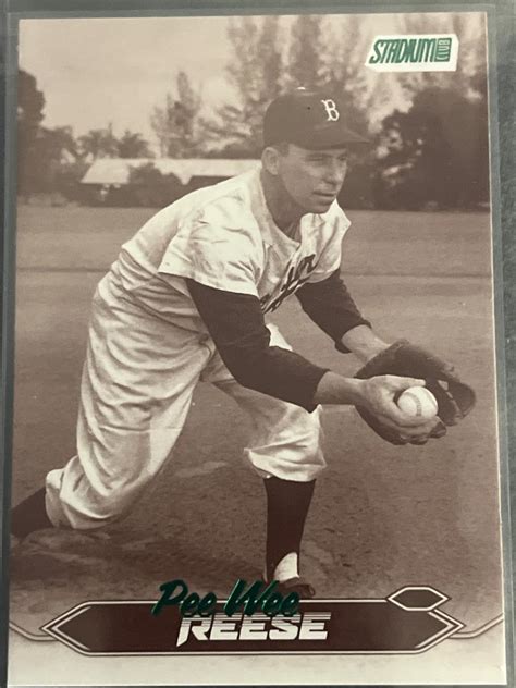 Pee Wee Reese Black White 267 Prices 2024 Topps Stadium Club