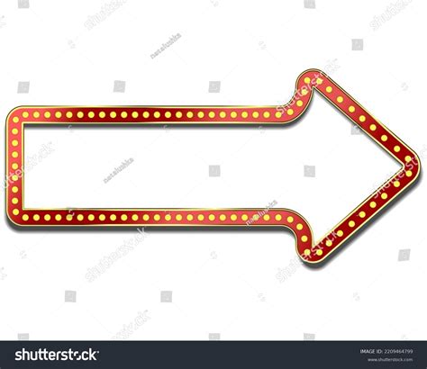 Red Arrow Light Bulbs Circle Stock Illustration 2209464799 Shutterstock