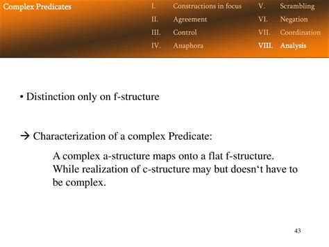 Ppt Complex Predicates Powerpoint Presentation Free Download Id