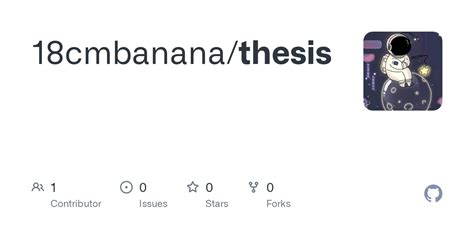 Github Cmbanana Thesis