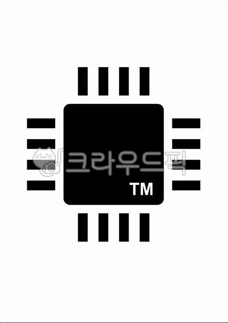 픽토그램 아이콘 반도체 칩 호 사진이미지일러스트캘리그라피 위즈데이타작가