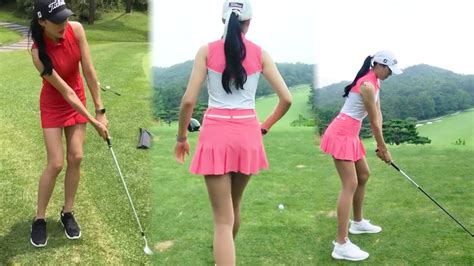 노보이스 골프 Klpga 프로 장원주 미녀골퍼의 멋진스윙 Youtube