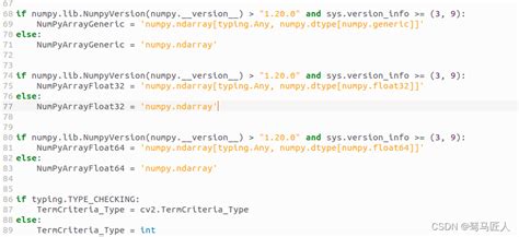 Py调用opencv报错：typeerror ‘numpydtypemeta‘ Object Is Not Subscriptable