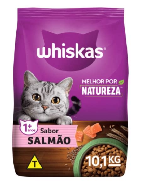 Whiskas® Melhor Por Natureza™ Salmão Para Gatos Adultos 101kg