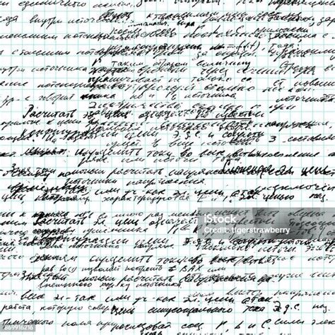 끝 없는 카피북 종이 시트 격자에 텍스트를 작성 하는 실제 손으로 벡터 완벽 한 패턴입니다 강의 자료실 과학입니다 자연적인 손 문체입니다 필기 텍스트와 끝 없는 패턴 서 예