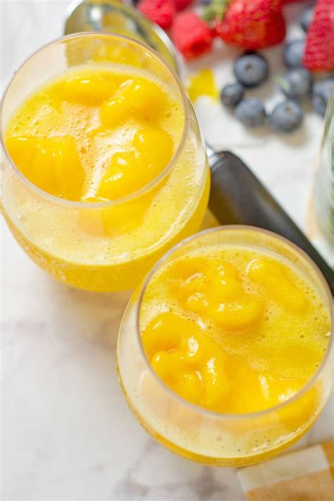Mango And Peach Moscato Cocktail A Deliciously Easy Summer Drink
