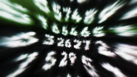 Bright Appearing Numbers In Virtual Space Motion Bright Glowing