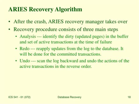 Ppt Database Recovery Concepts And Techniques Powerpoint Presentation