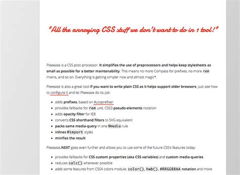Pleeease A Css Post Processor Prefixes Css