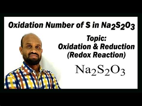 Oxidation Number Of S In Na S O HSC Chemistry Chapter Quantitative Chemistry YouTube